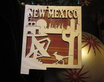 New Mexico Ornament, Tree Shaped - Etsy