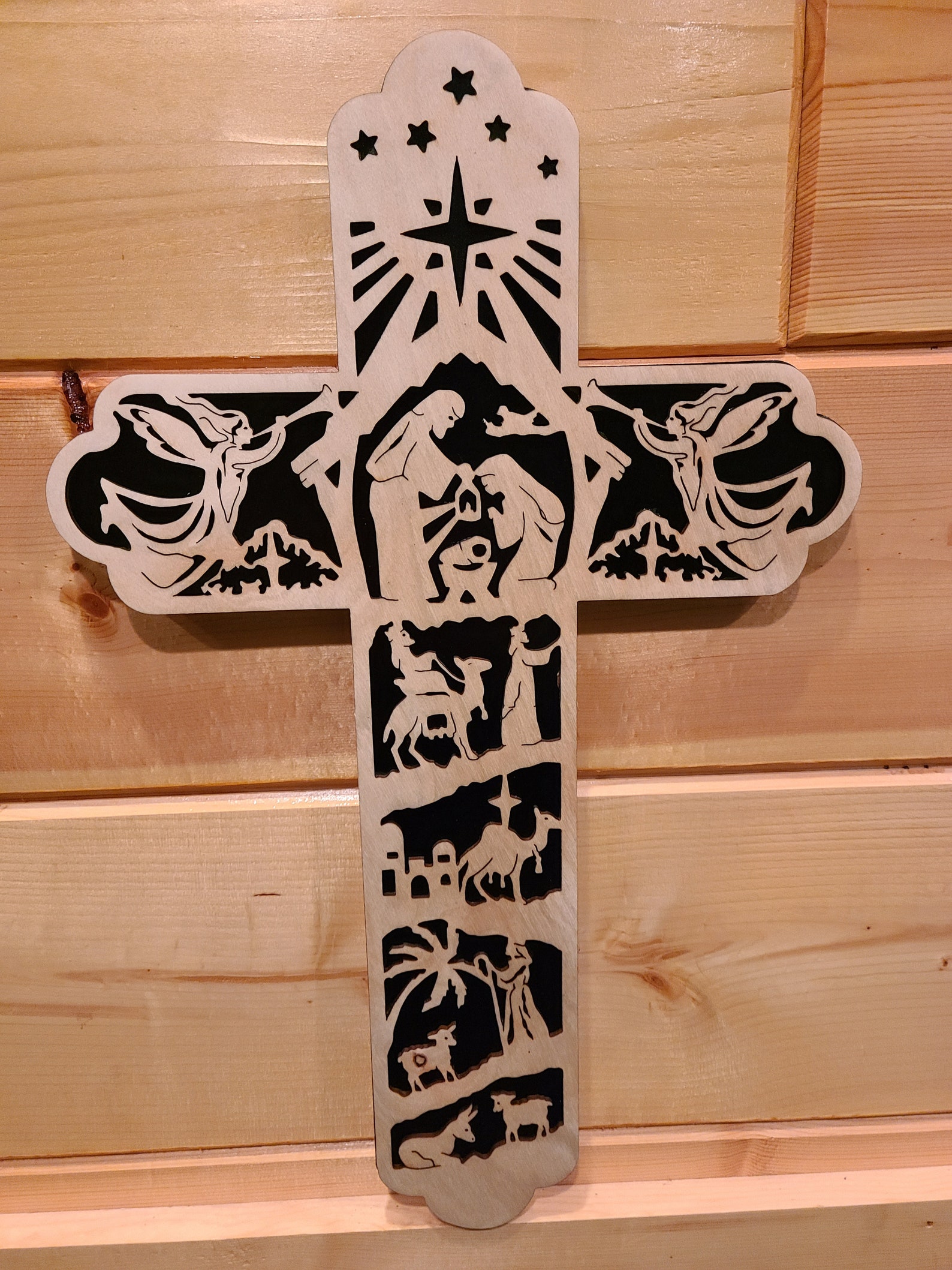 Cross Nativity Large - Etsy