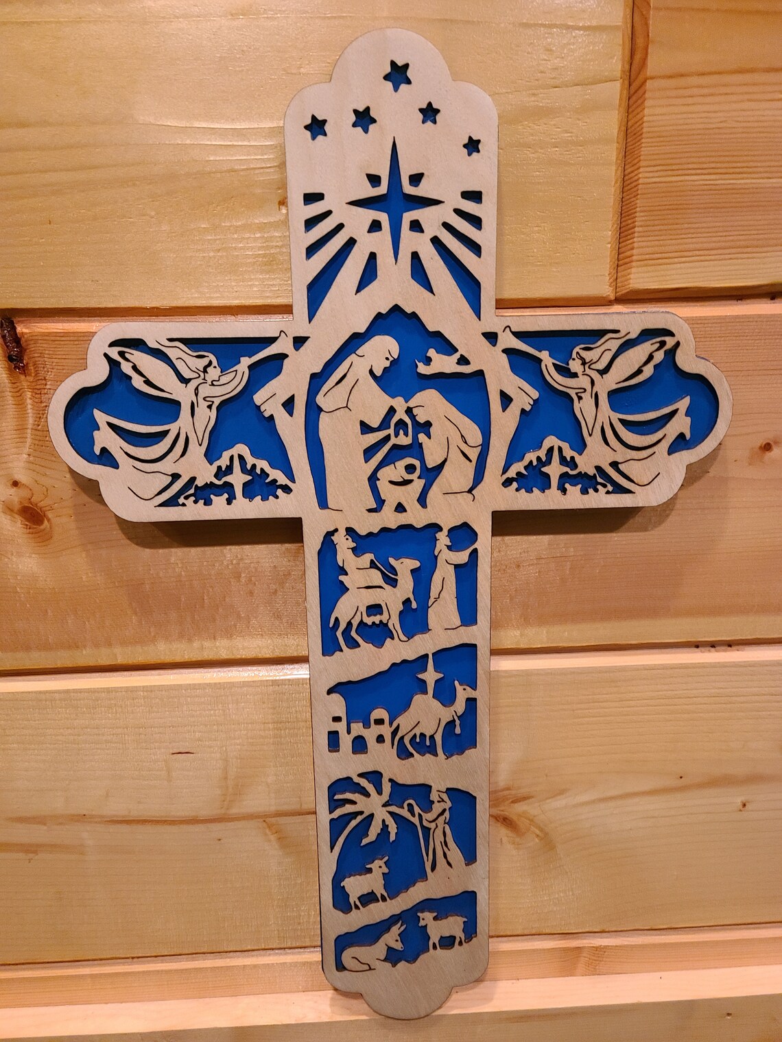 Cross Nativity Large - Etsy