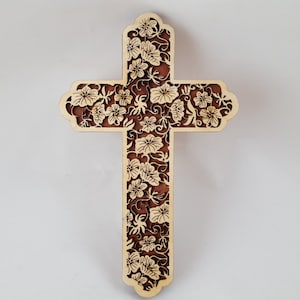 Cross - Floral - Etsy
