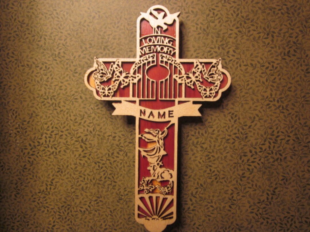 Cross - Personalized Memorial - Etsy