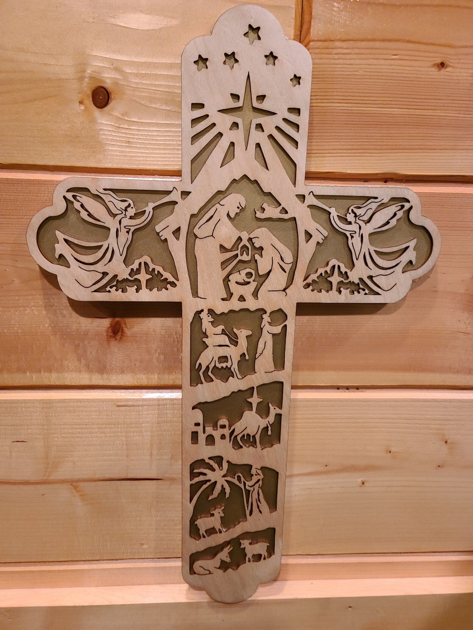 Cross Nativity Large - Etsy