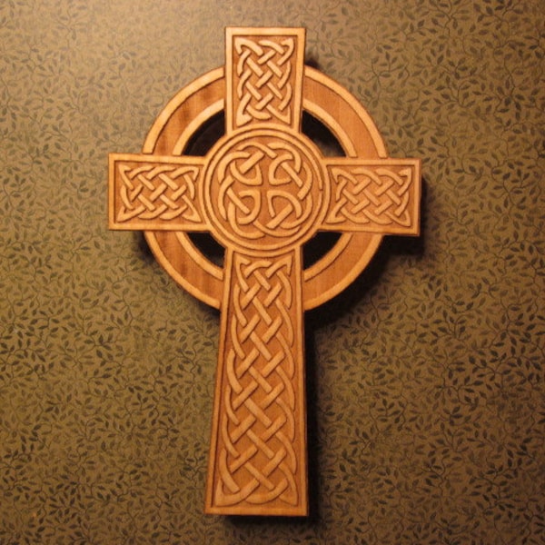Wooden Celtic Cross - Etsy