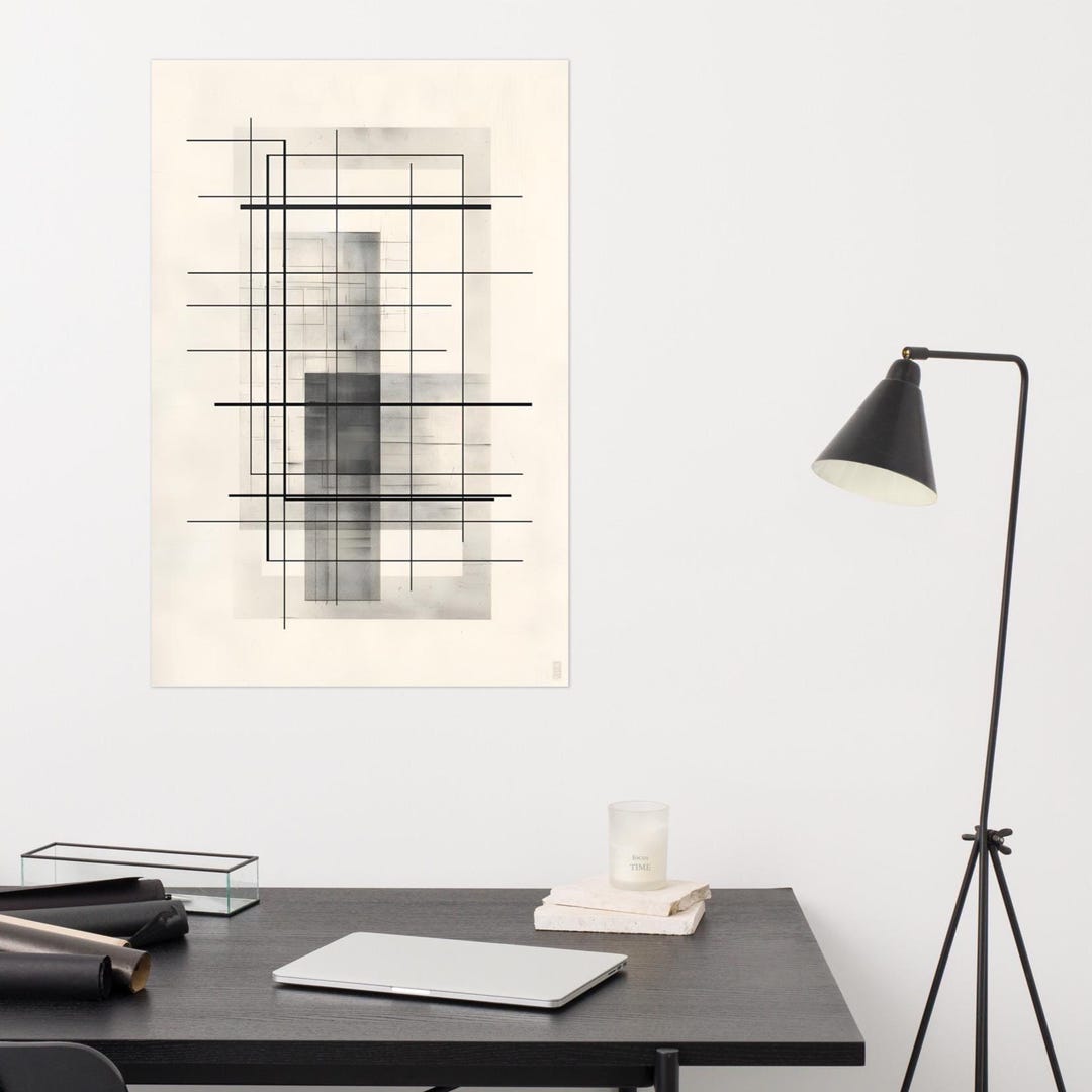 Minimal Architectural Grid Poster – Proportion and System Study ...