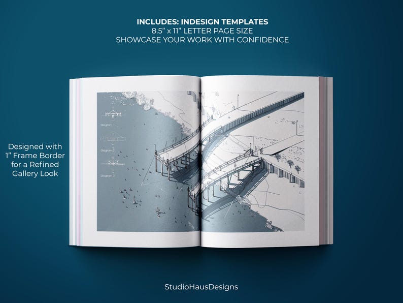 Modern Architecture Portfolio Template: Editable Indesign Layout ...
