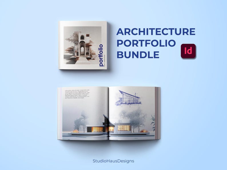 Square Architecture Portfolio Template Vol. II – Modern Minimal Design ...