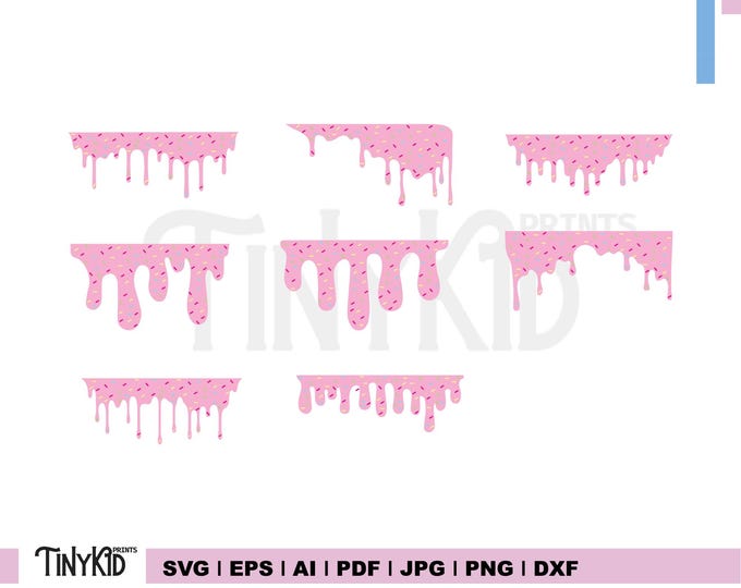 Dripping Svg, Dripping Borders Svg, Donut Svg, Decoration Svg, Borders ...