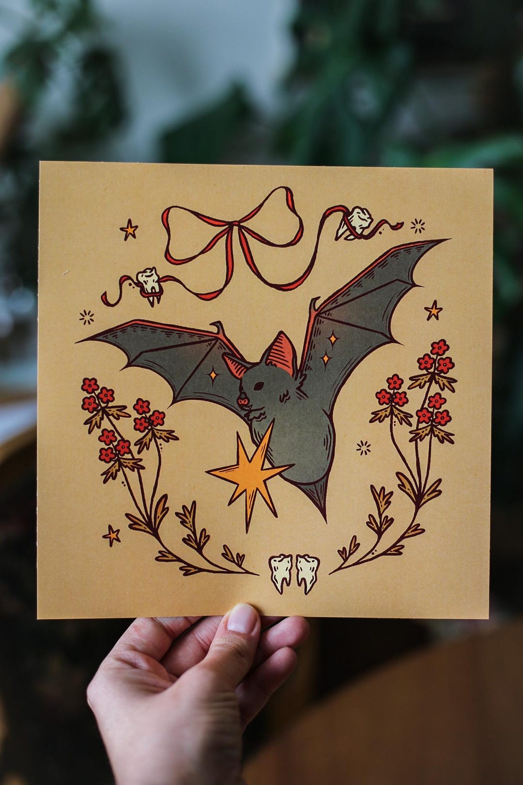 Bat Art Print - Etsy