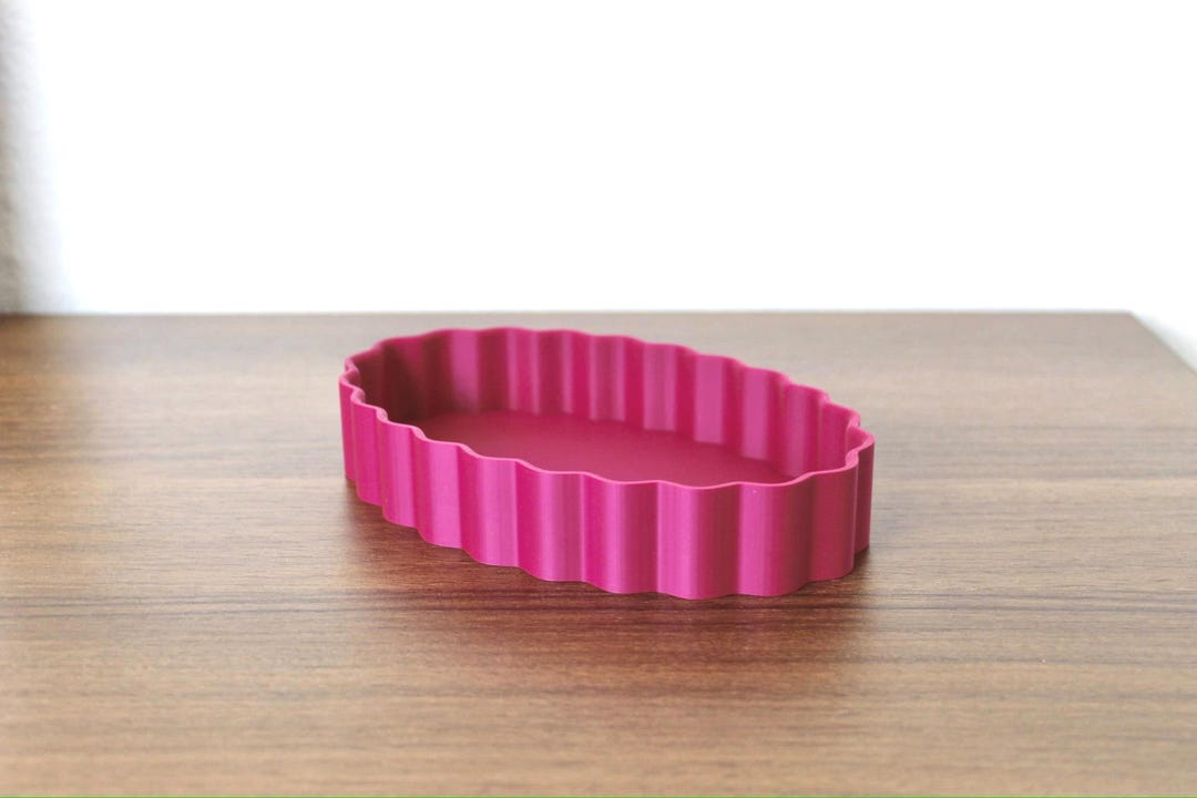 Modern Wavy Edge Tray – 3D Printed Catch-all Bowl for Home & Office - Etsy