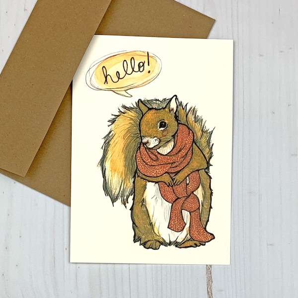 Squirrel Scarf - Etsy
