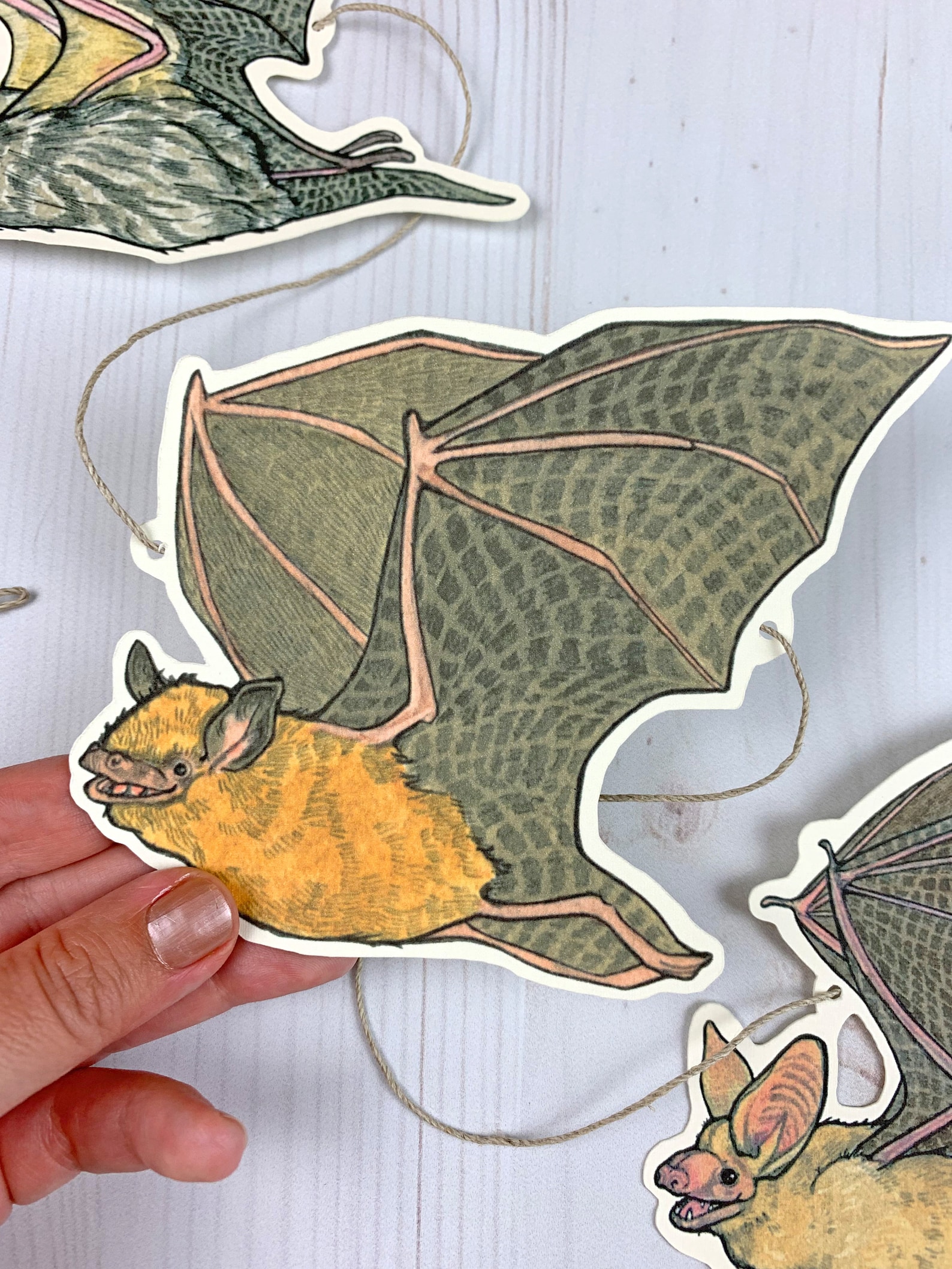 Happy Bat Illustrated Garland - Etsy