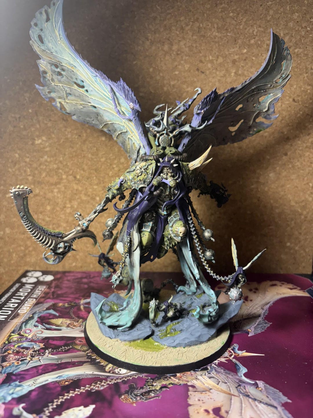 Pre-painted 40k Deathguard Primarch Mortarion With Box - Etsy