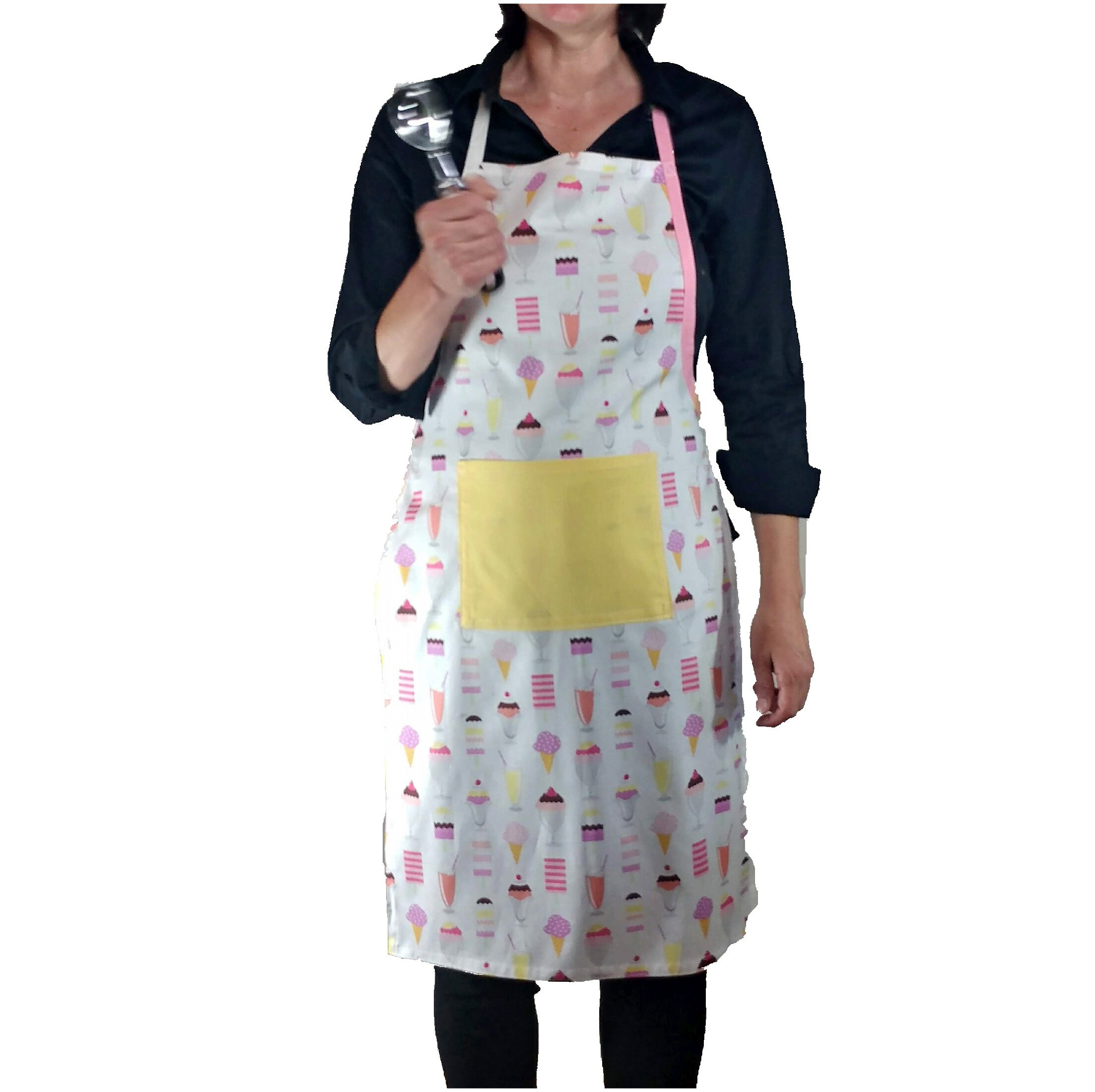 Child and Adult Themed Bib Apron Popcorn, Ice Cream, Princess Power ...