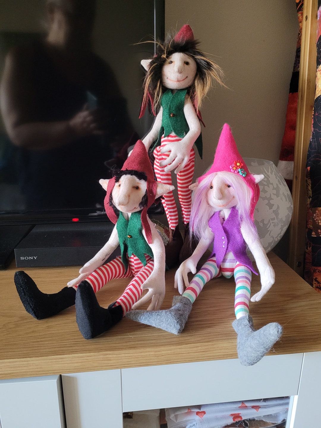 House Elf - Handmade Poseable, Shelf Sitting Elf Art Doll, Ooak ...