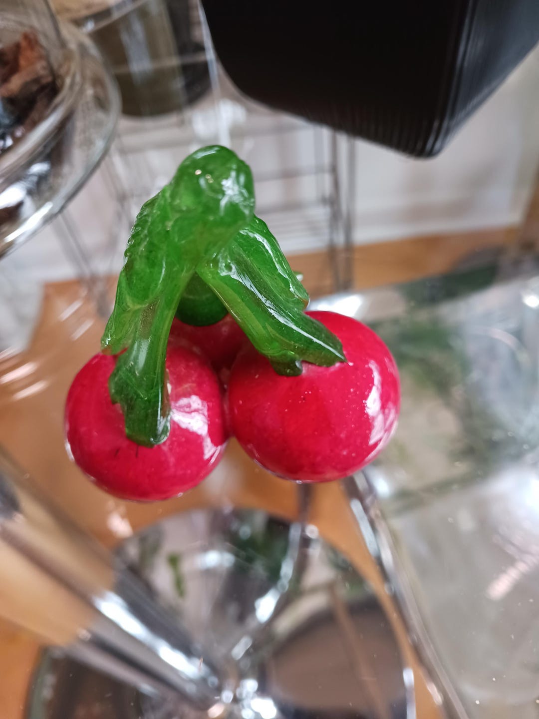 Vintage Murano Glass, Murano Handblown Glass Cherries, Murano Glass, Vintage Glass Cherries ...