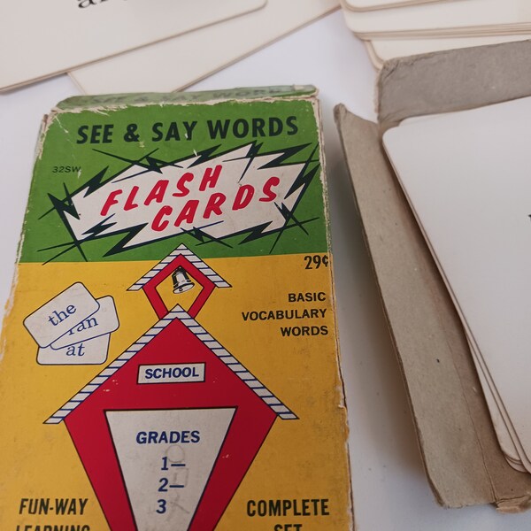 Set of Flash Cards - Etsy