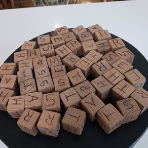 Vintage Handmade Alphabet Blocks, Vintage Handmade Wood Blocks, Vintage ...