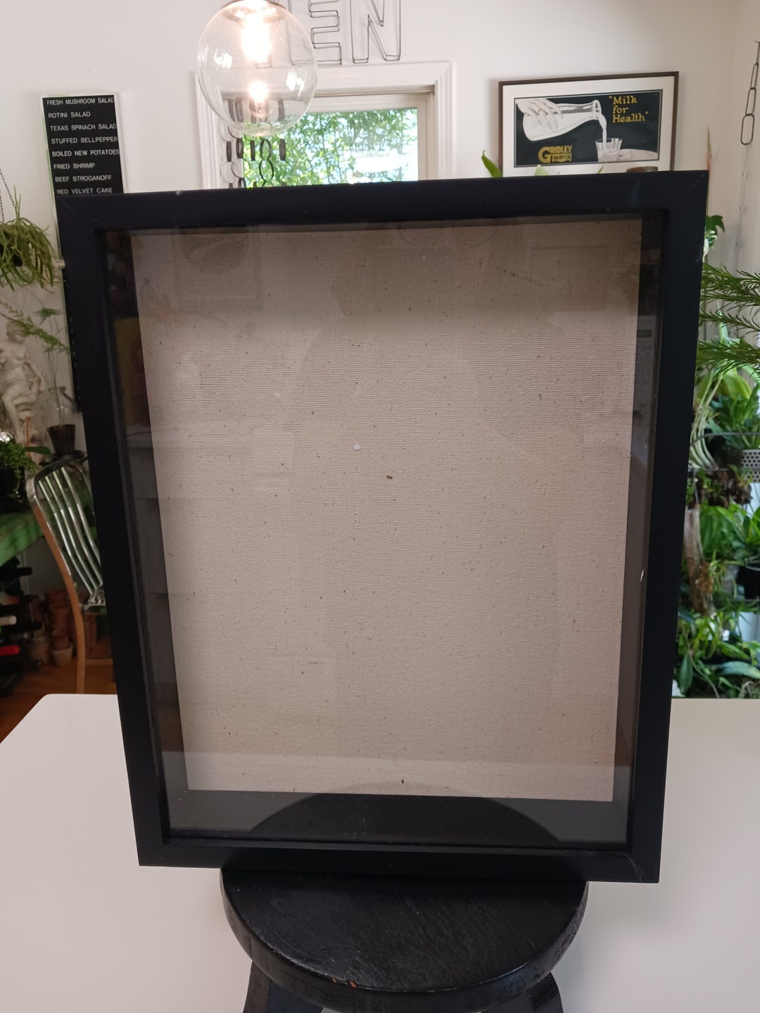 Vintage Shadow Box Frame, Vintage Display Frame, Vintage Wall Frame ...