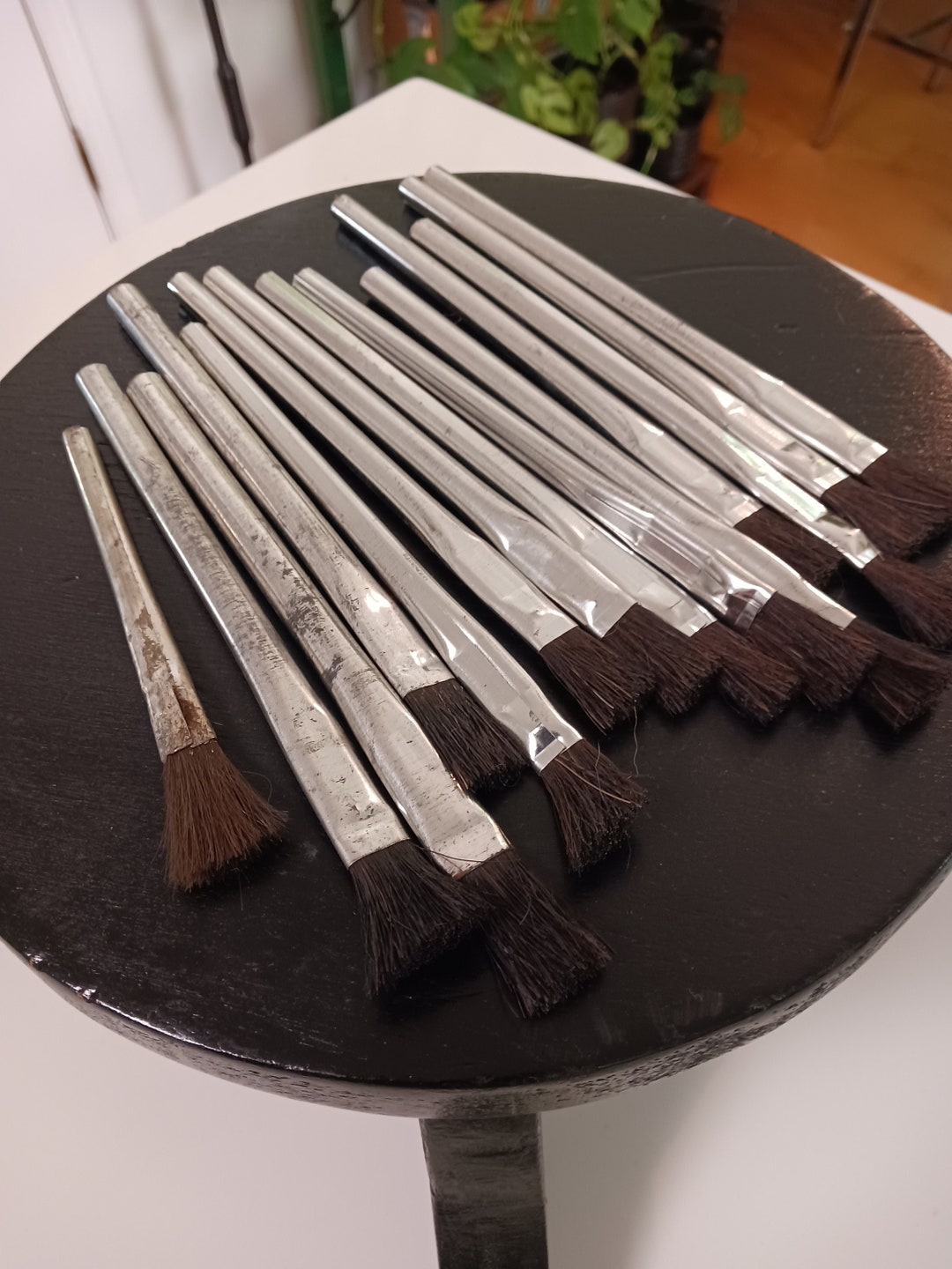 Vintage Metal Paint Brushes, Vintage Paint Brushes, Vintage Artist ...