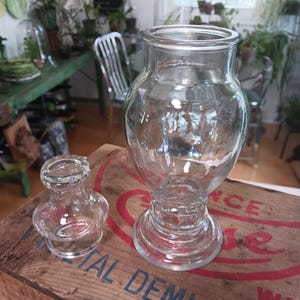 Vintage Glass Candy Jar, Vintage Glass Jar, Vintage Candy Jar, Vintage ...