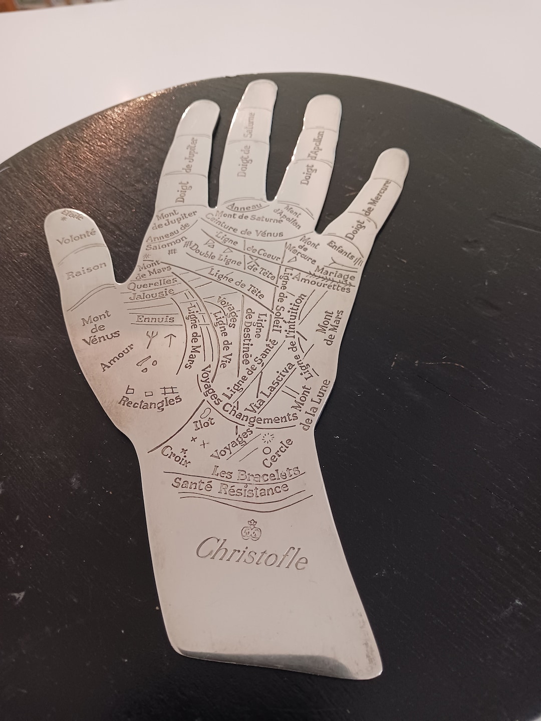 Vintage Christofle Silver Hand, Christofle, Phrenology Hand, Hand of ...