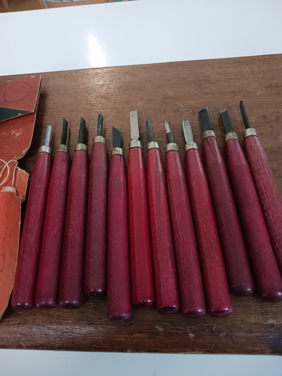 Vintage Set of Carving Tools, Vintage Carving Tools, Vintage Japanese ...