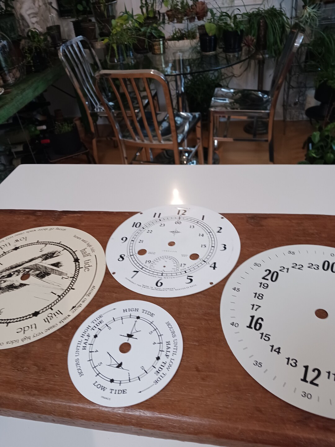 Vintage Mariner's Tide Clock Face, Vintage Metal Clock Face, Vintage ...