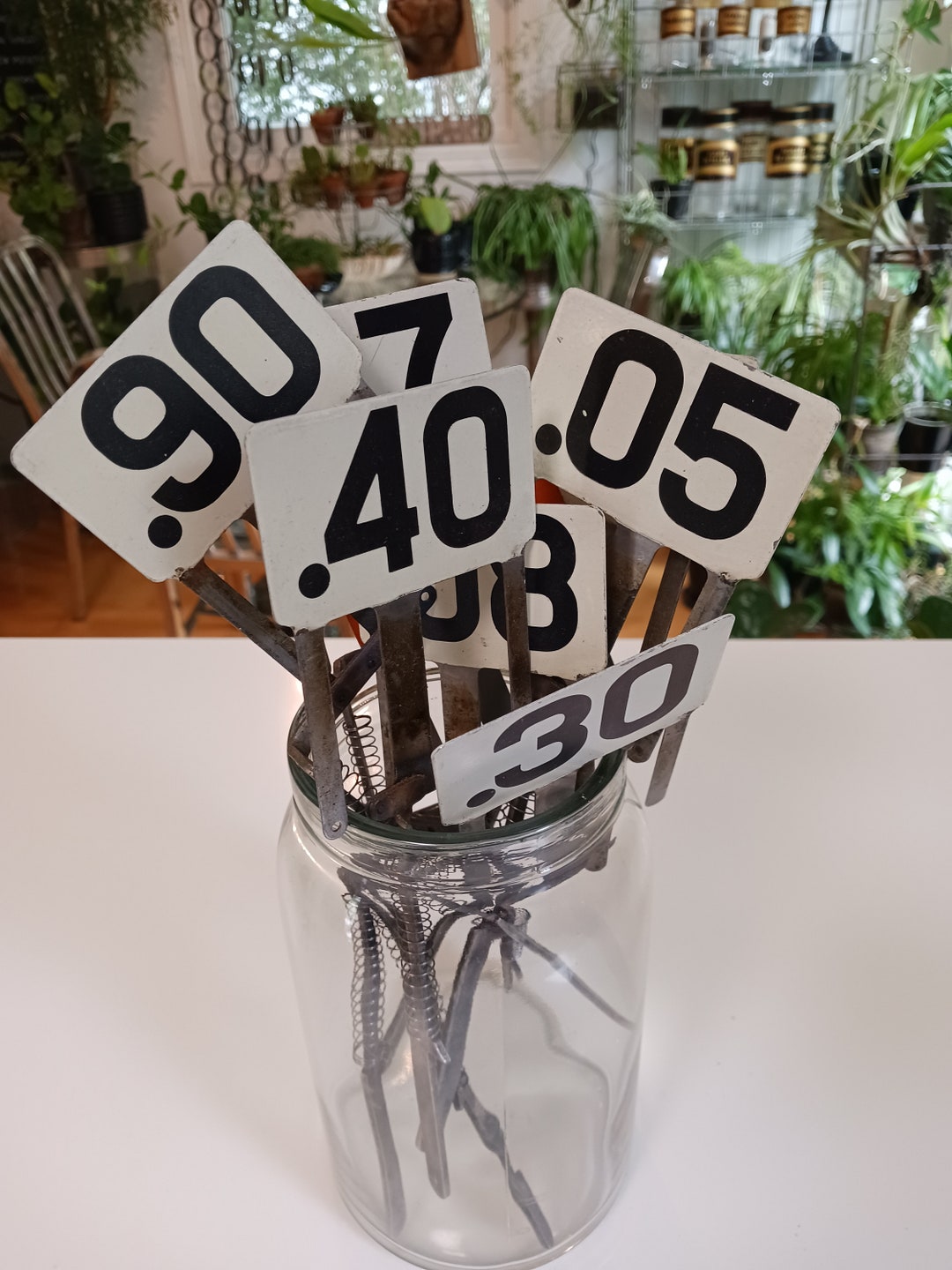 8 Vintage Metal Cash Register Keys, Vintage Metal Numbers, Vintage ...