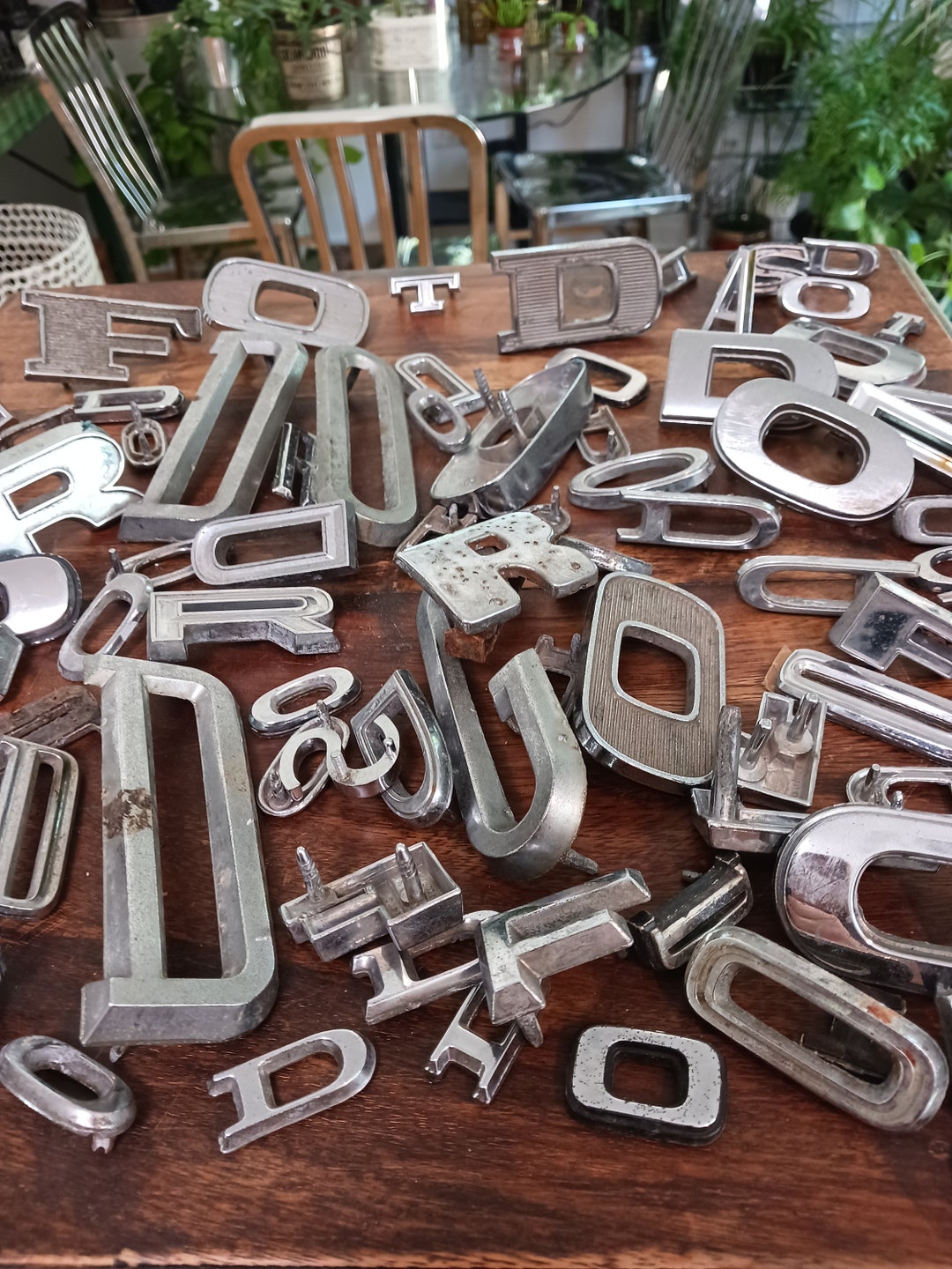 Vintage Metal Letters, Vintage FORD Automobile Letters, Vintage Car ...