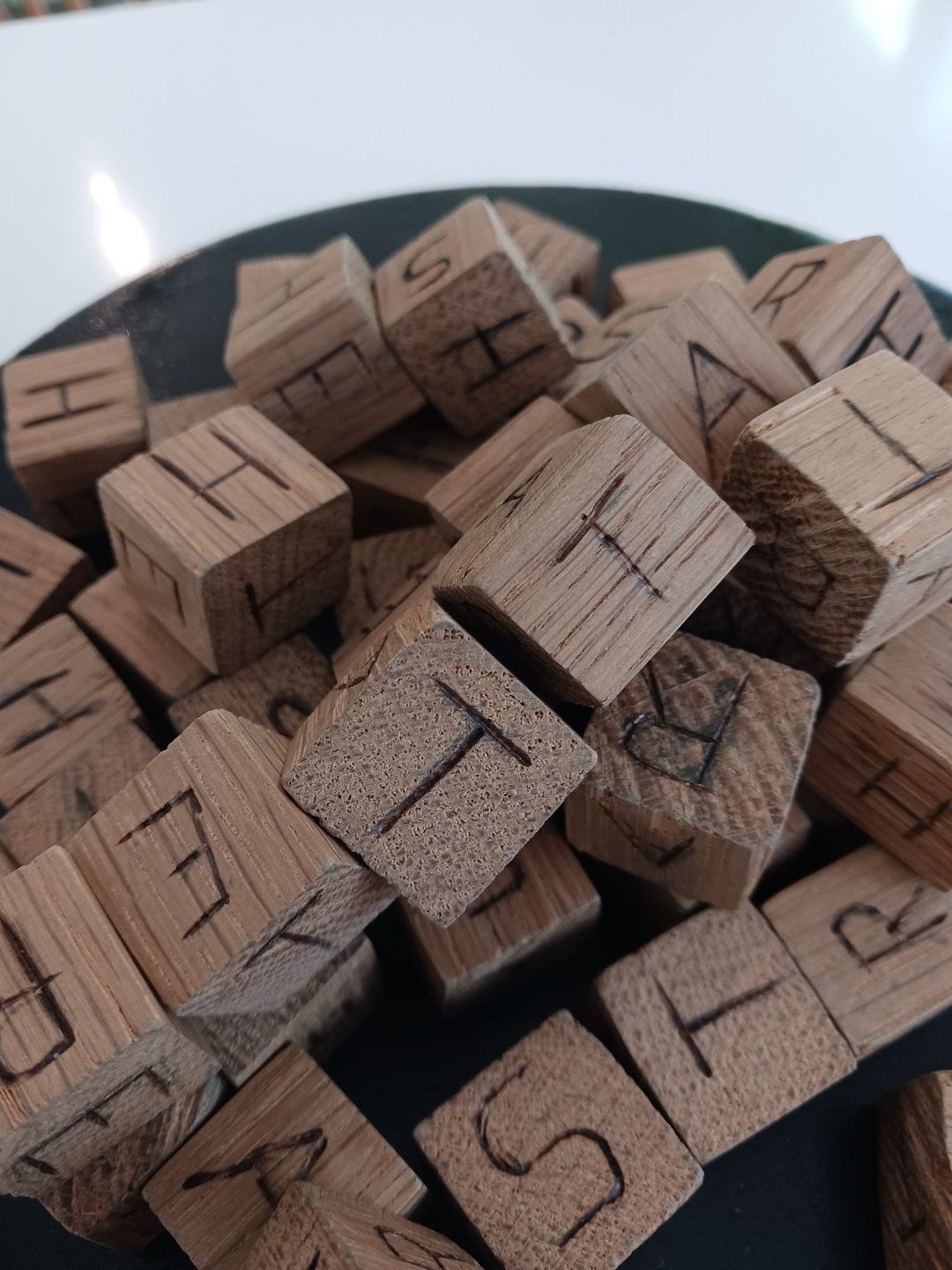 Vintage Handmade Alphabet Blocks, Vintage Handmade Wood Blocks, Vintage ...