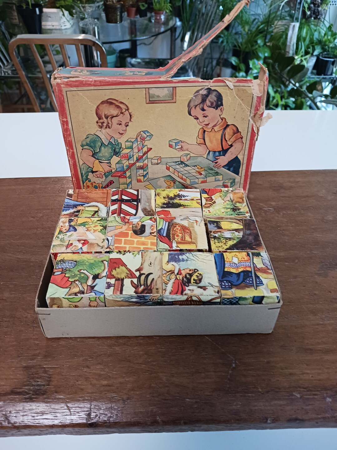 Vintage Block Puzzle, Vintage Picture Puzzle, Vintage Fairy Tale Puzzle ...