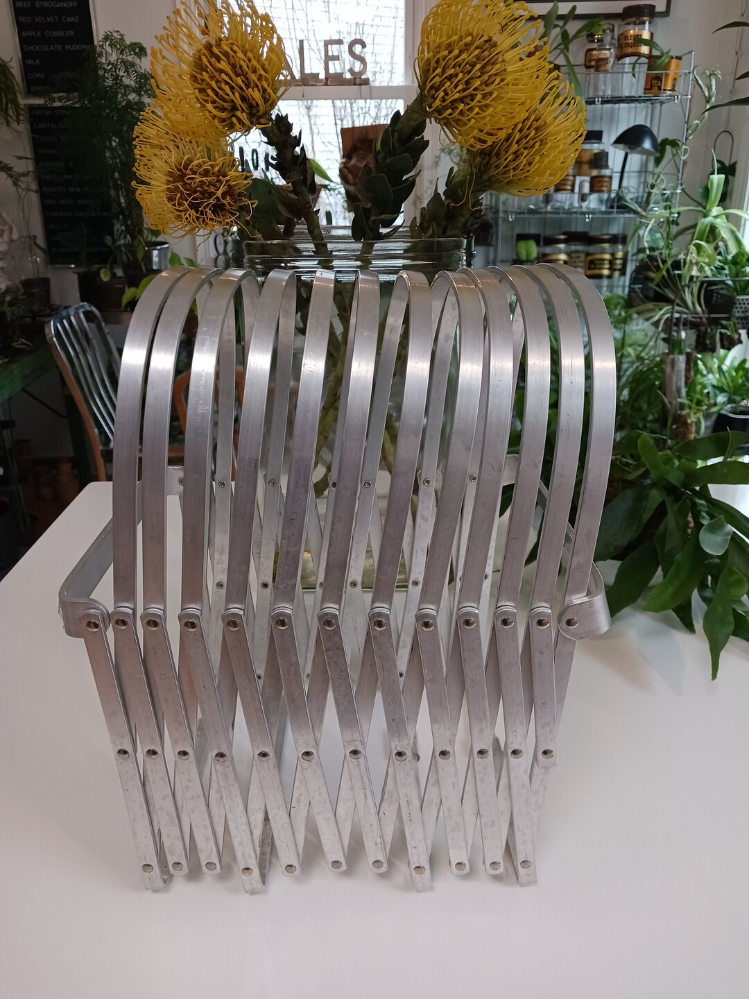 Vintage Metal Expandable File Holder, MCM Style File, Vintage ...