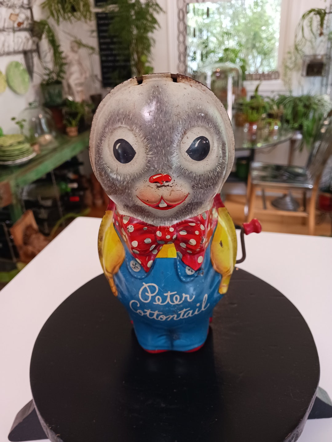 Vintage Peter Rabbit, Vintage Tin Peter Rabbit, Vintage Musical Toy ...