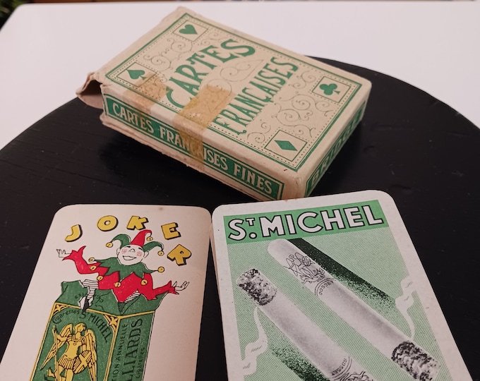 Vintage French Playing Cards, Vintage Playing Cards, Vintage Tobacciana ...