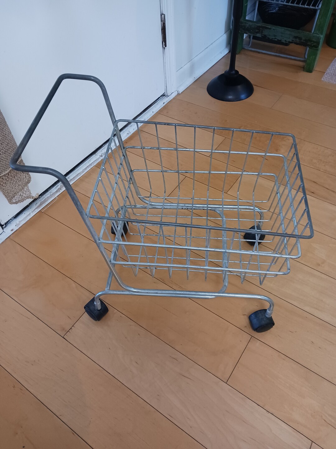 Vintage Metal Shopping Cart: Industrial Child's Toy Display - Etsy