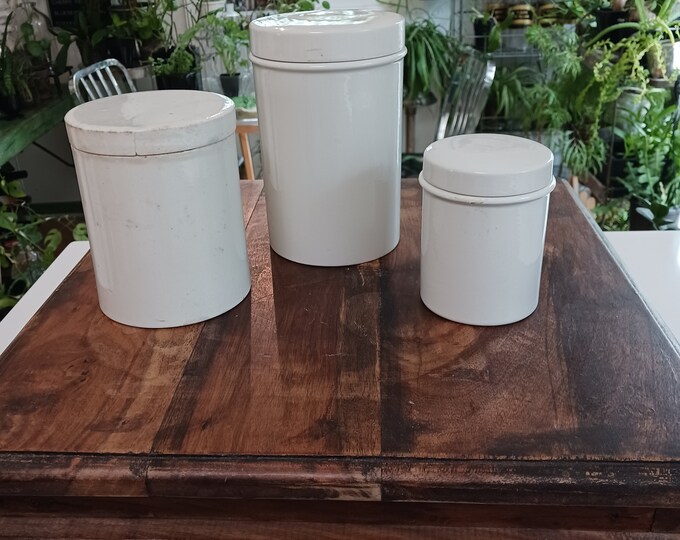 Vintage Set of Ironstone Pots, English Ironstone Pots, Vintage ...