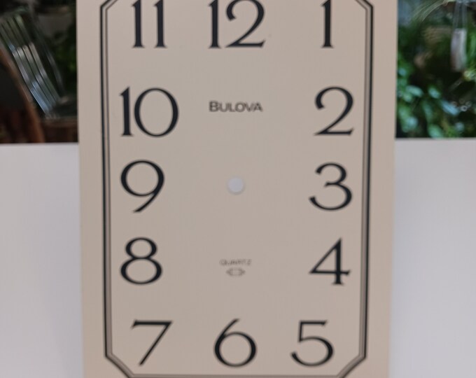 Vintage Clock Face, Vintage Bulova Clock Face, Vintage Wall Display ...