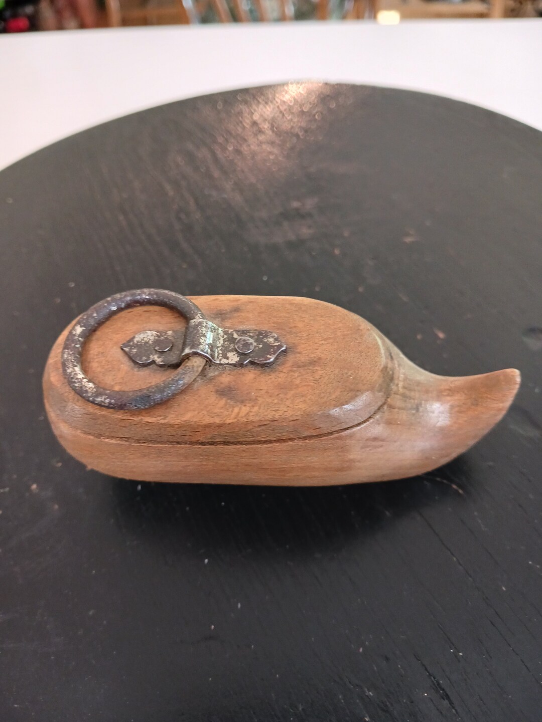 Vintage Shoe Snuff Box, Vintage Hand Carved Snuff Box, Vintage Folk Art ...