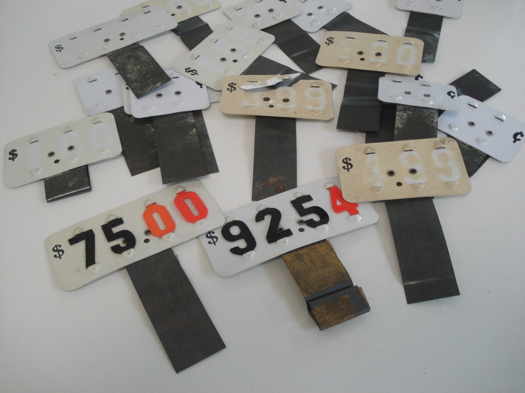 Vintage Price Tags, Vintage Store Tags, Grocery Store Tags, Vintage ...