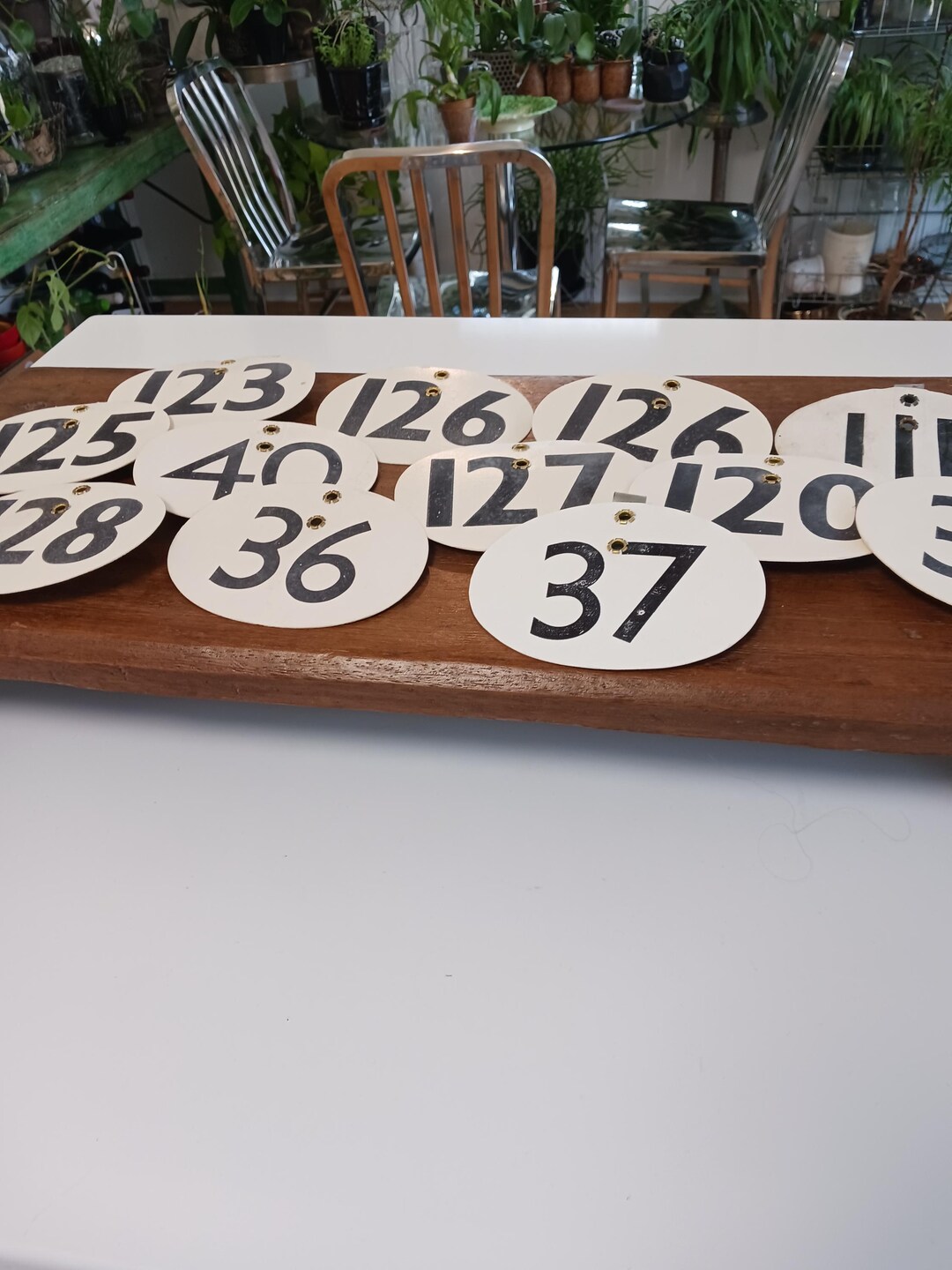Vintage Numbered Clip Tags: Coated Cardboard, Set of 12 - Etsy