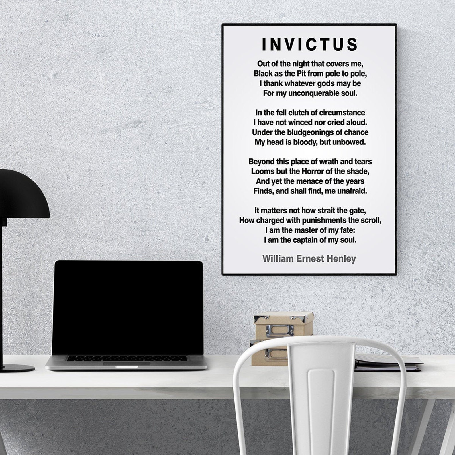 Invictus Inspiring Poem Print or Poster Unframed - Etsy