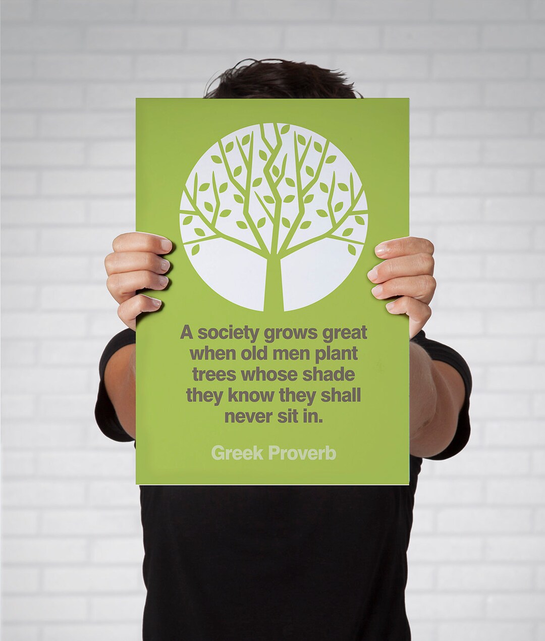 Greek Proverb "plant Trees" Wisdom Quote Print or Poster Unframed - Etsy