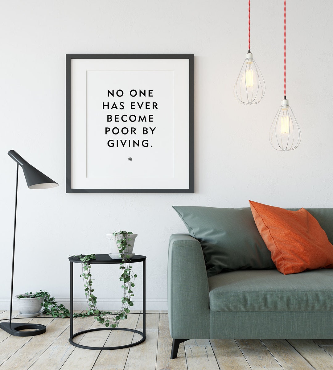 Positive Quote About Giving in A High Quality Poster or Print - Etsy