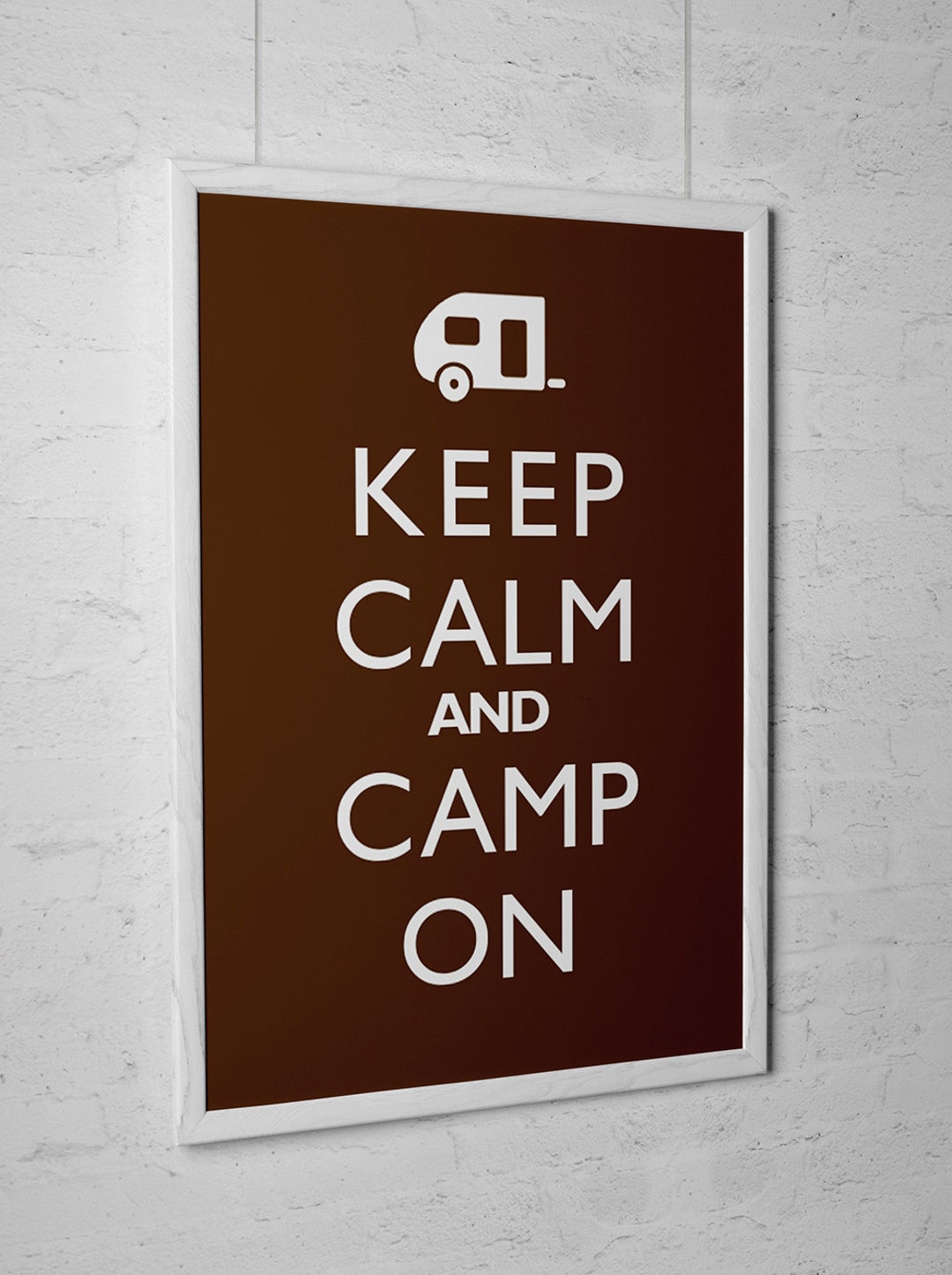 Outdoor Decor "keep Calm and Camp On" Unframed Poster or Print - Etsy