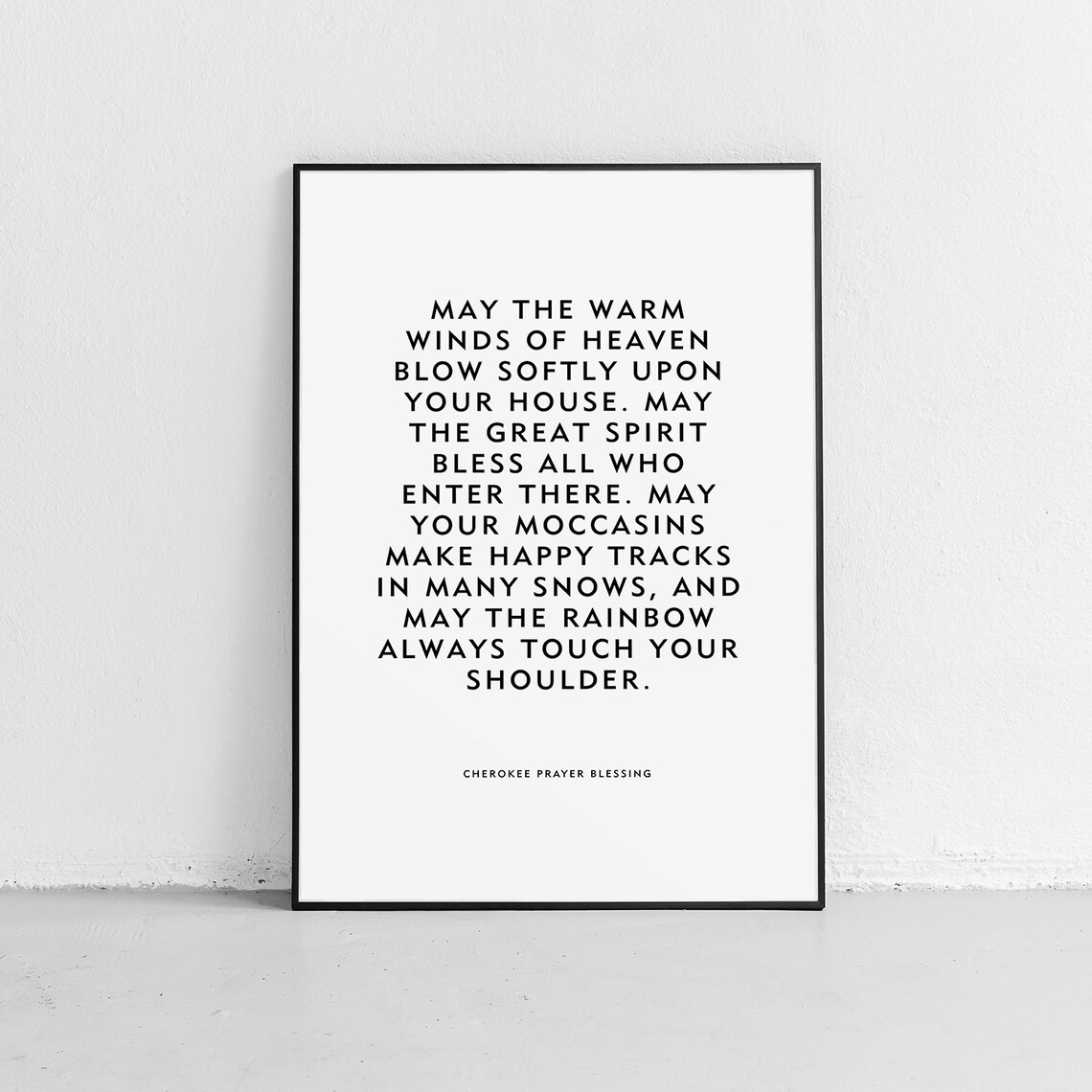 Cherokee Prayer Blessing Native American Quote Printable - Etsy