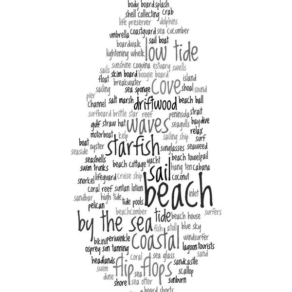 Beach Word Art - Etsy