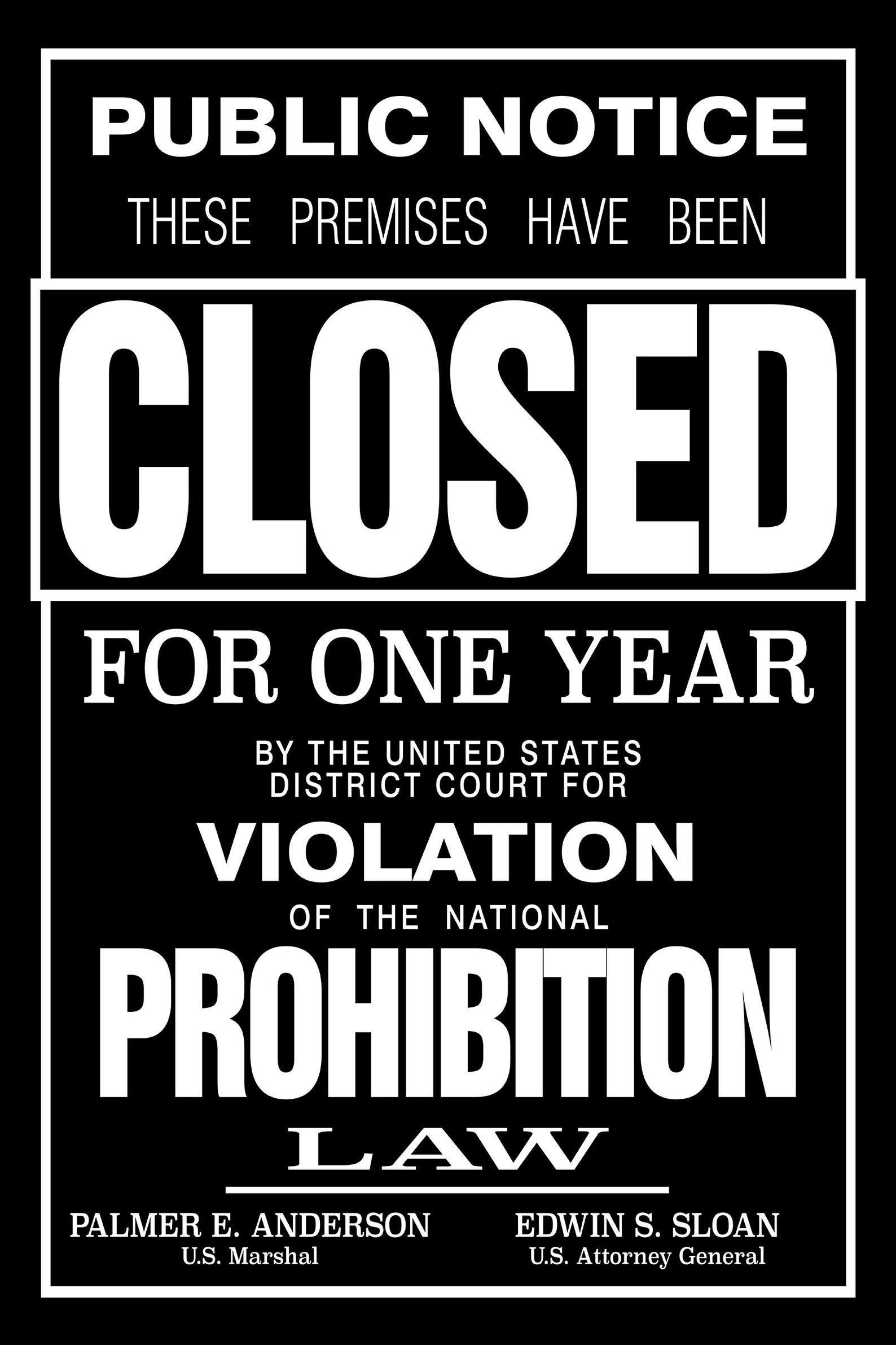 US Government Prohibition Poster Reproduction Unframed Home | Etsy