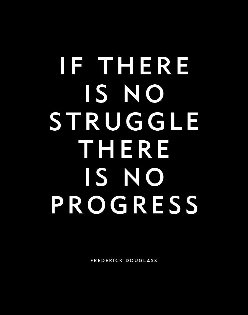 Motivational Quote "no Struggle" Frederick Douglass Instant Digital ...