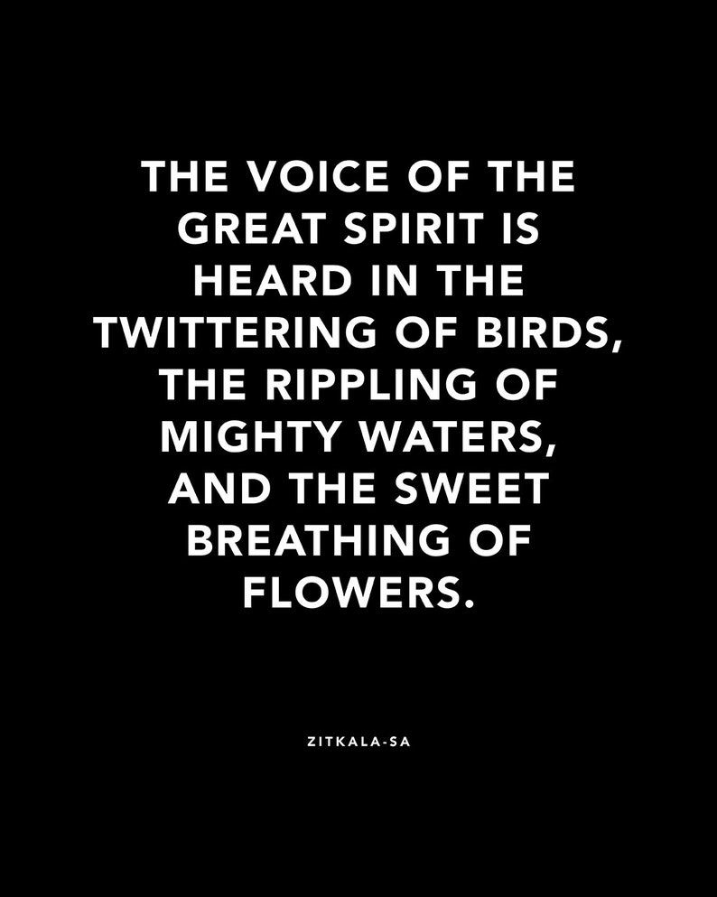 Native American Quote by Zitkala-sa Unframed Print or Poster - Etsy