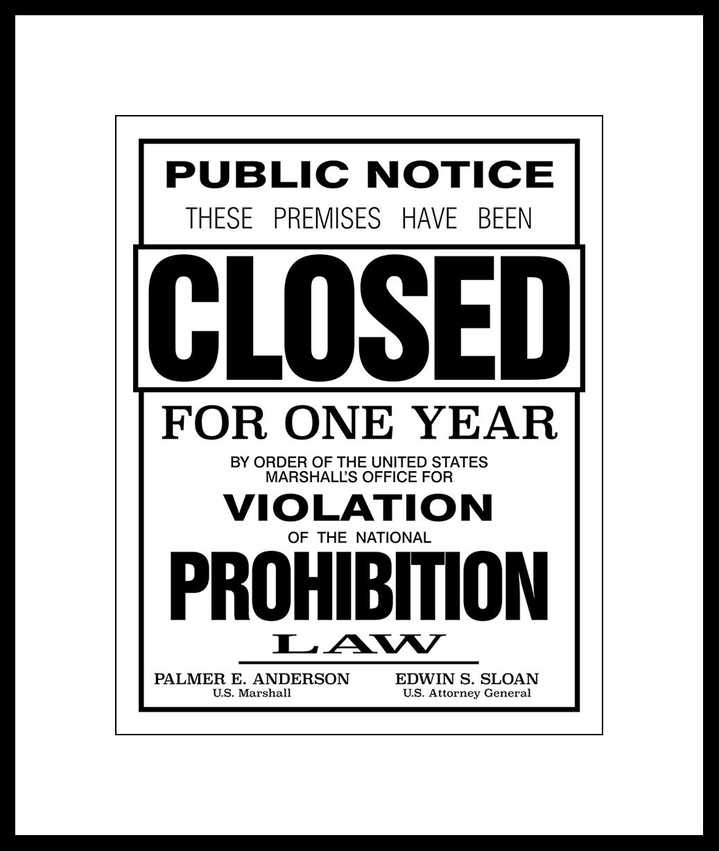Printable Prohibition Poster Reproduction Instant Digital Download - Etsy